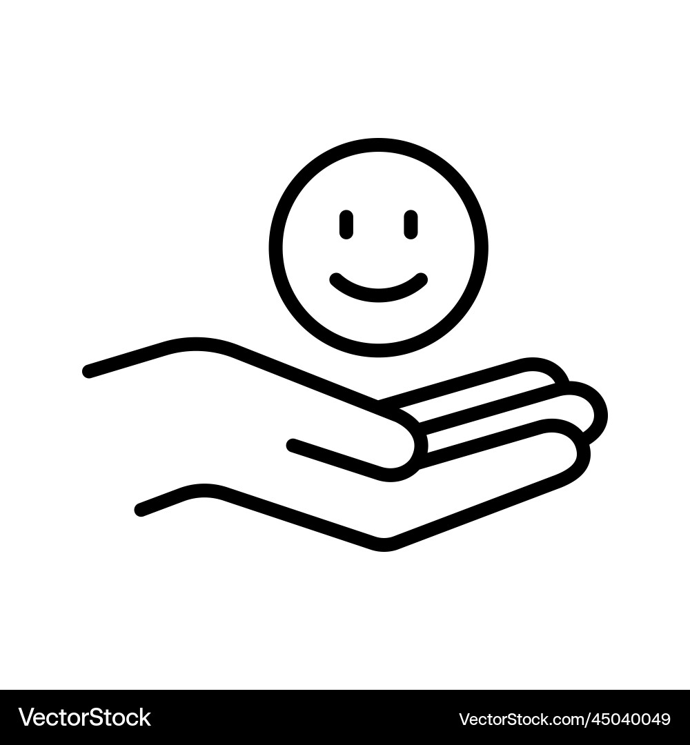 Positive feedback rating sign Royalty Free Vector Image