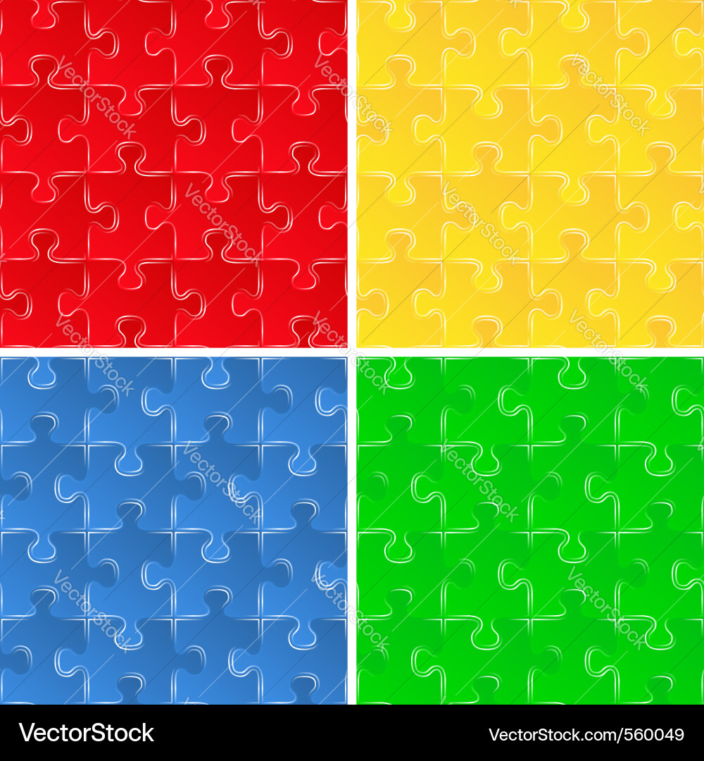 Puzzle backgrounds Royalty Free Vector Image - VectorStock