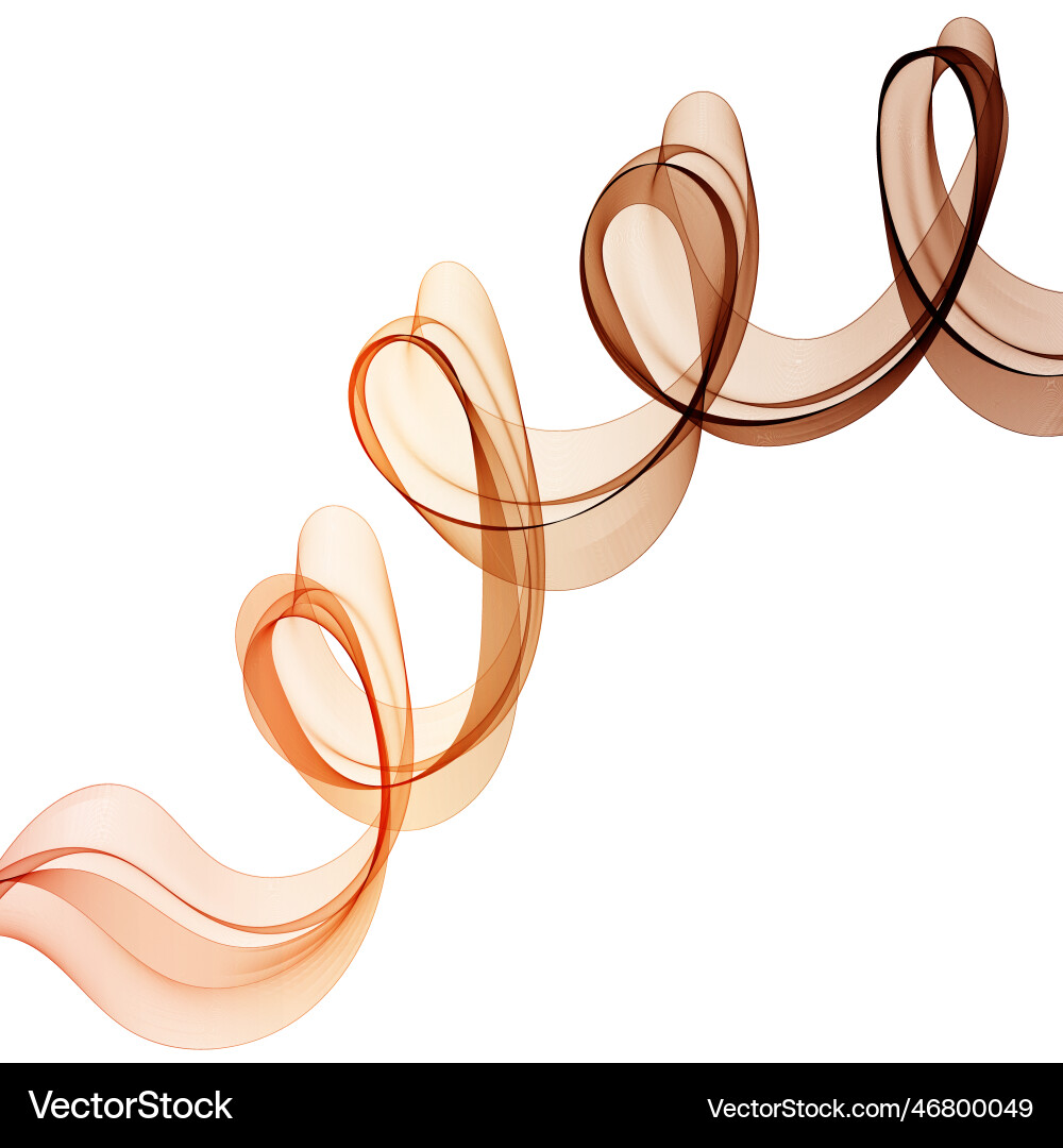 Smooth wave flow color abstract design Royalty Free Vector