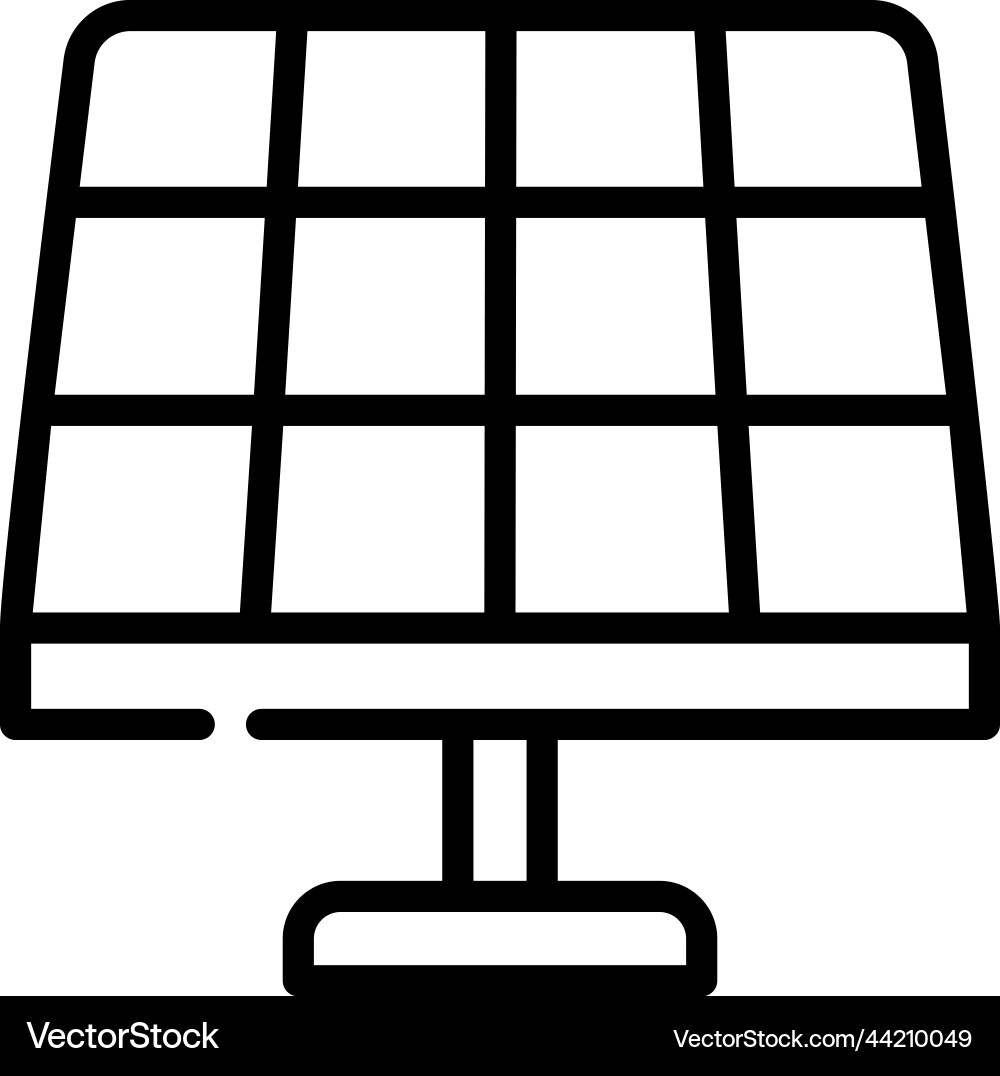 Solar panel Royalty Free Vector Image - VectorStock