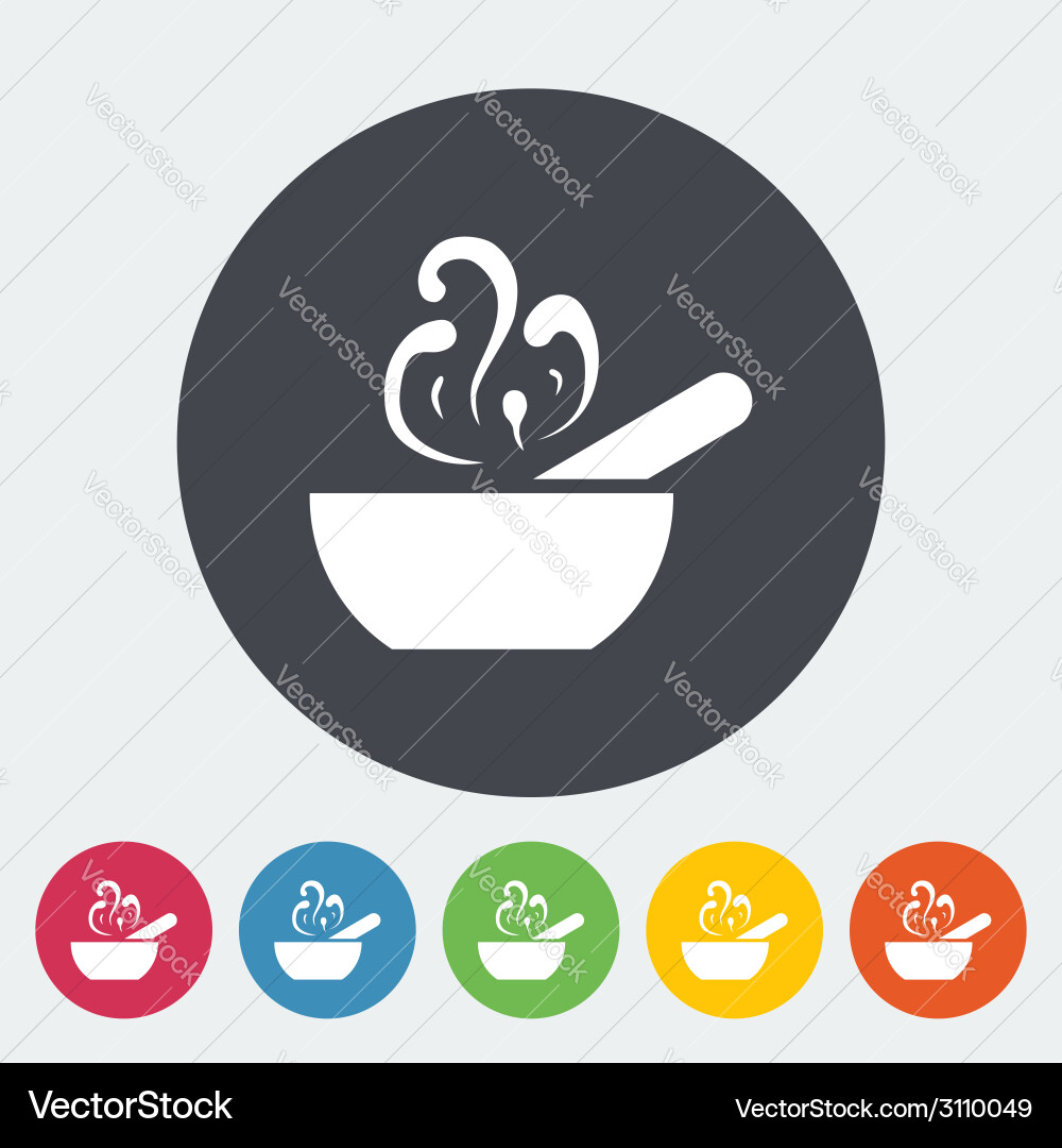 Soup icon Royalty Free Vector Image - VectorStock