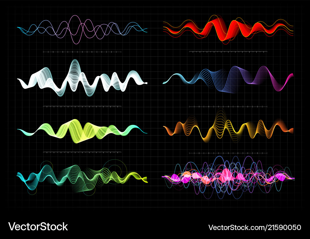 Abstract Wave Equalizer Icon – Royalty-Free Vector | VectorStock