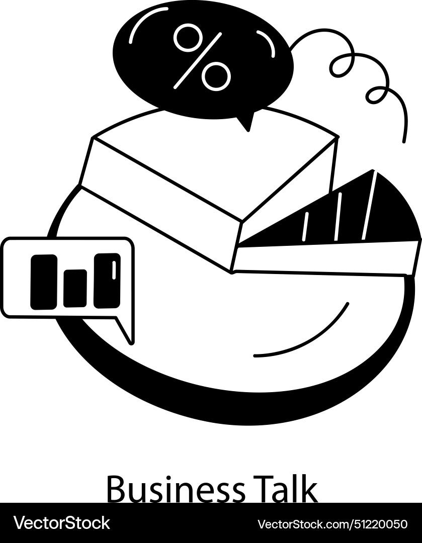 Business talk Royalty Free Vector Image - VectorStock