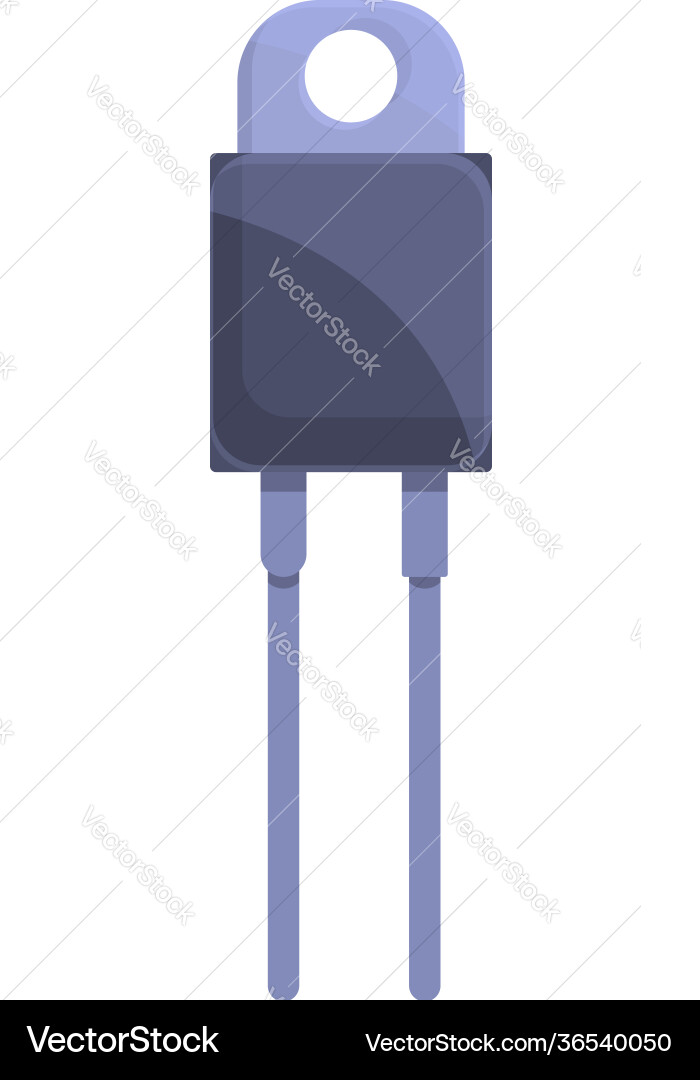 Electrical resistor icon cartoon style Royalty Free Vector