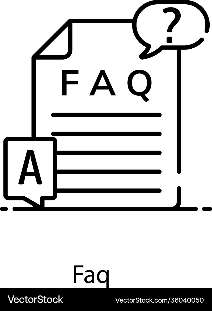 Faq Royalty Free Vector Image - VectorStock