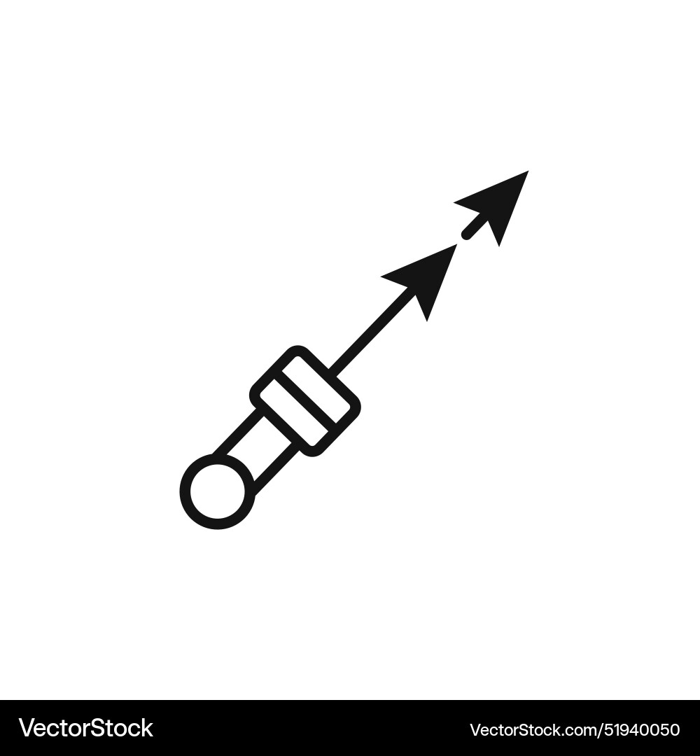 Harpoon icon logo sign outline Royalty Free Vector Image