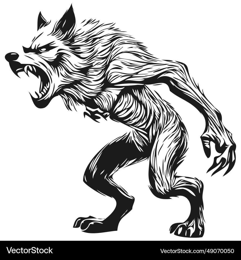 Haunting hand-drawn transformation Royalty Free Vector Image
