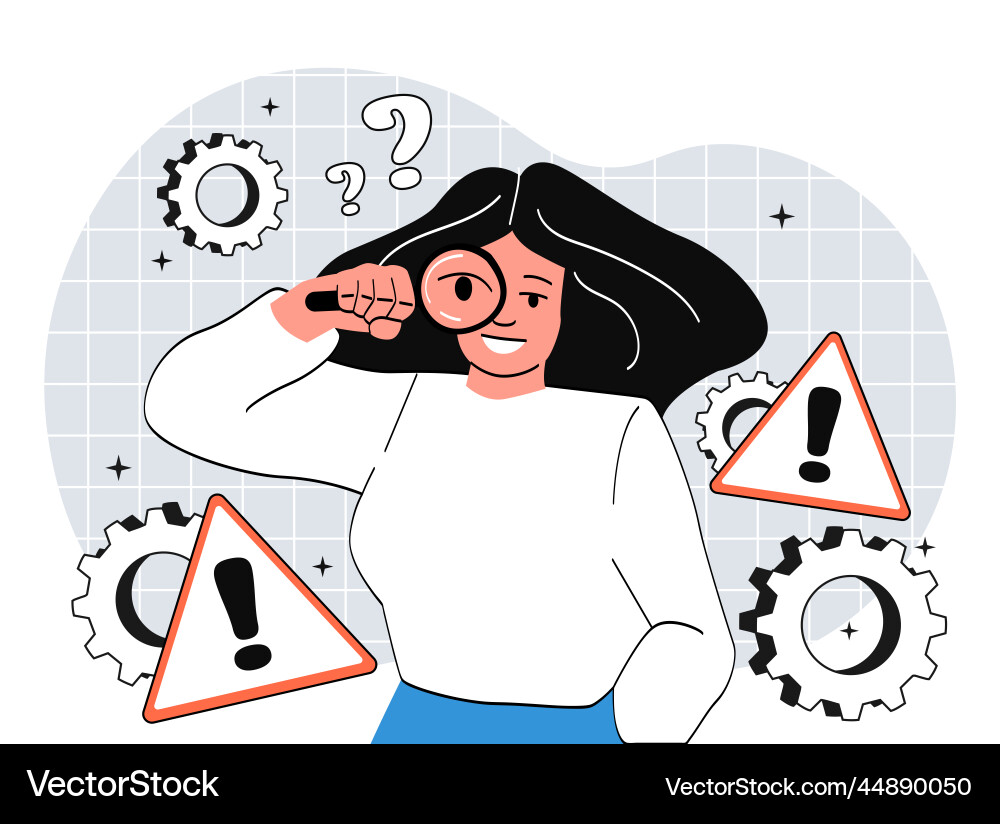 Incident management concept Royalty Free Vector Image