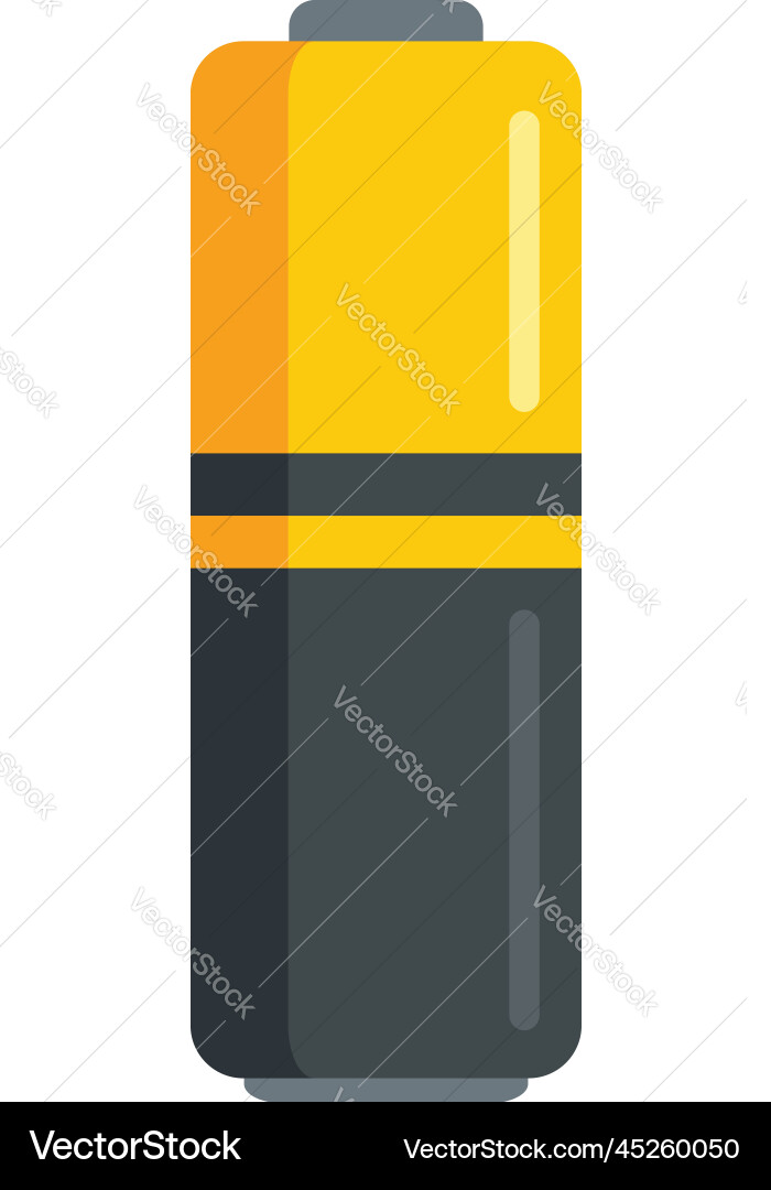 Load battery icon flat full energy Royalty Free Vector Image