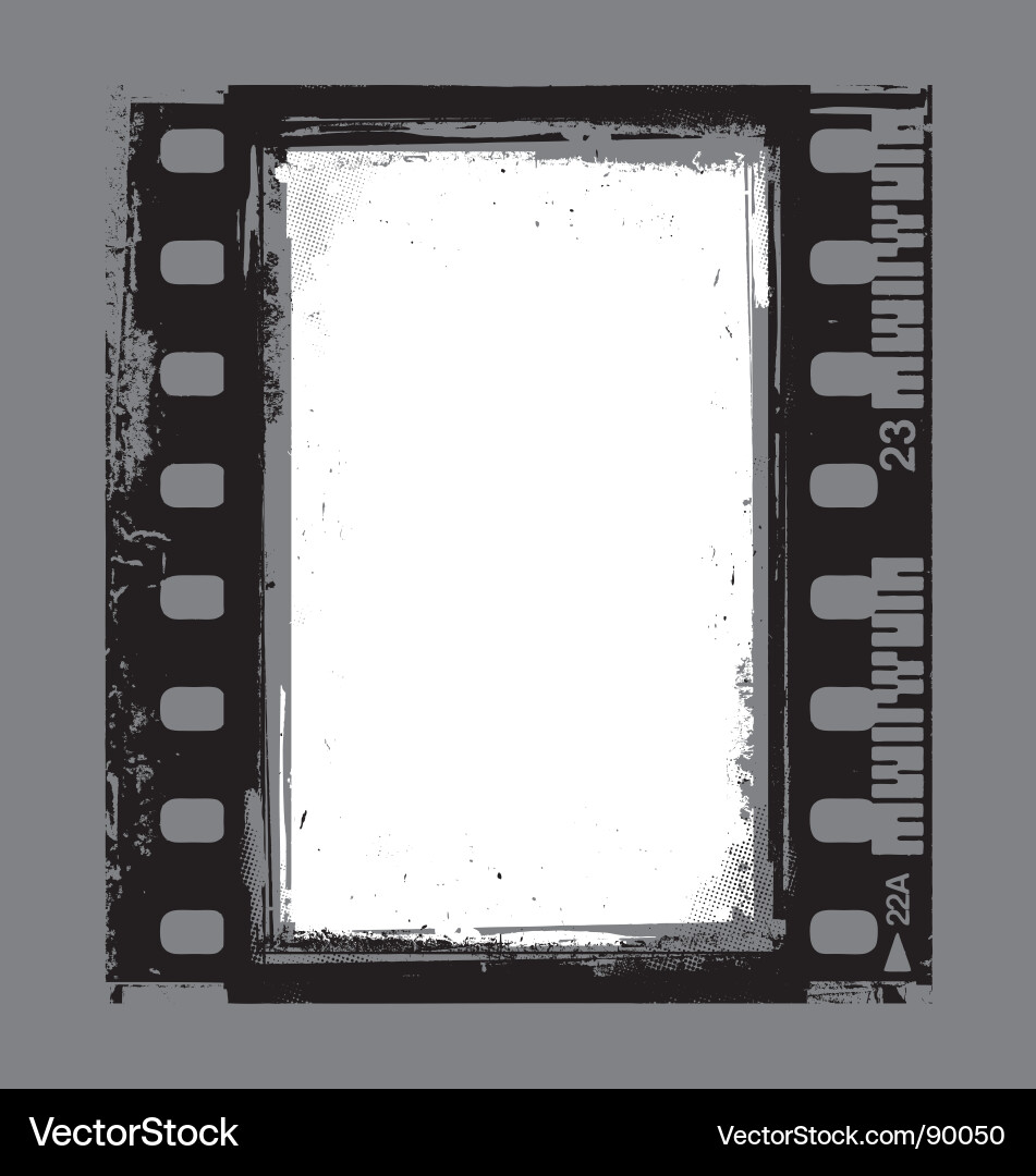 Negative grunge frame Royalty Free Vector Image