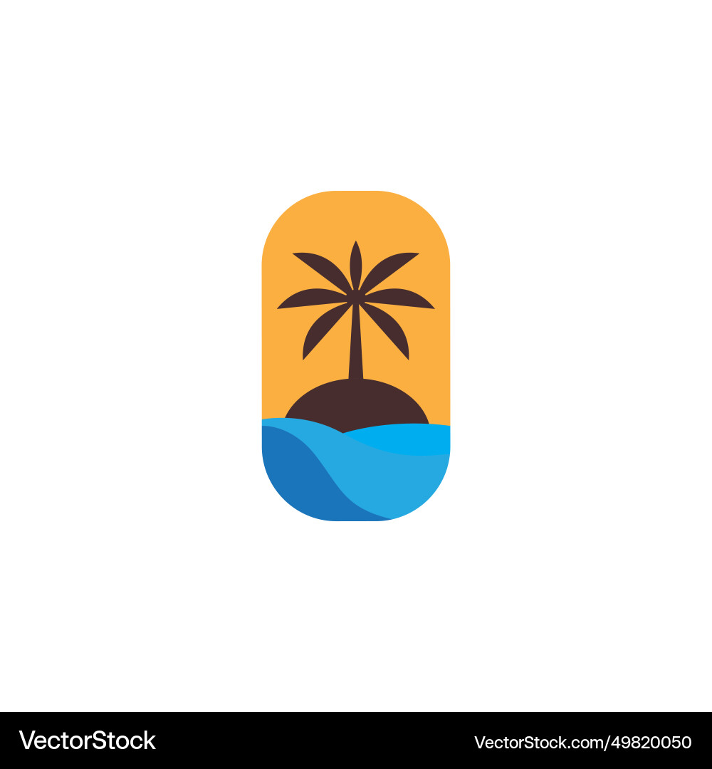 Outdoor explore holiday icon logo design Vector Image