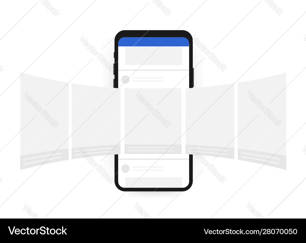 Smartphone Carousel Social Media Post Royalty Free Vector