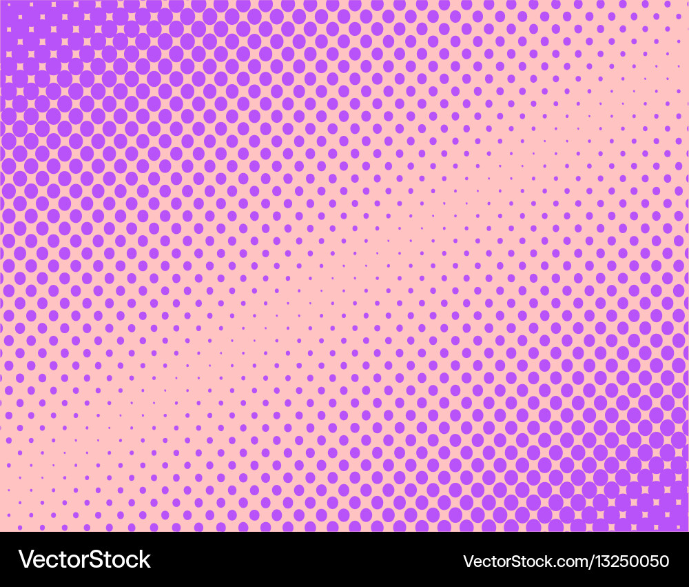 Violet pop art comic halftone background Vector Image