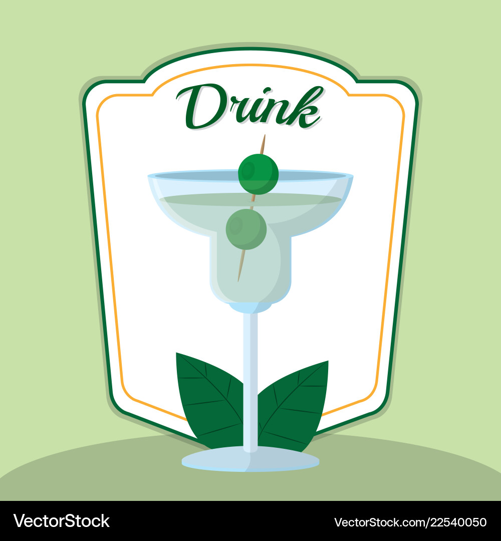 Vodka alcohol drink Royalty Free Vector Image - VectorStock