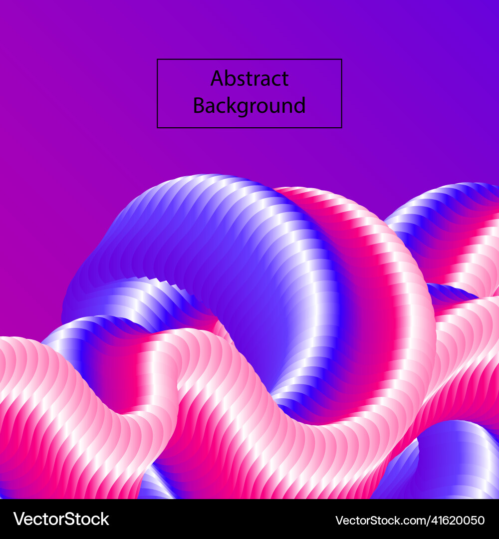 Volumetric beautiful 3d wave realistic Royalty Free Vector