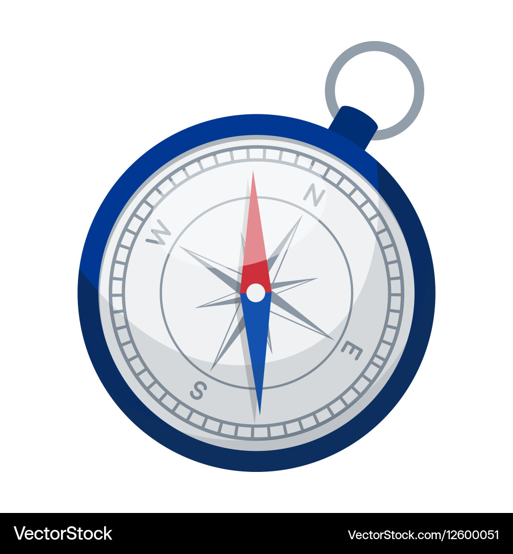 Cartoon Compass Icon Royalty Free Vector Image