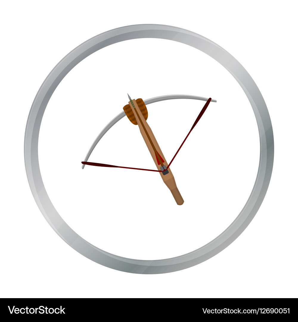 Crossbow icon cartoon single weapon from Vector Image