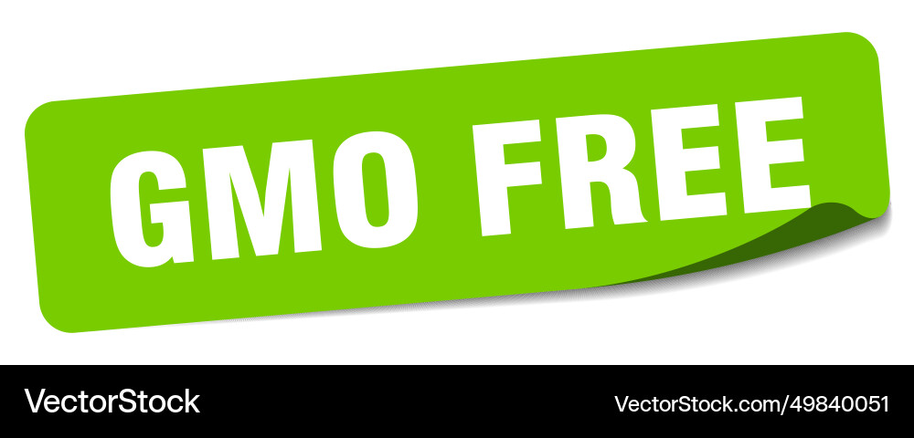Gmo free sticker label Royalty Free Vector Image