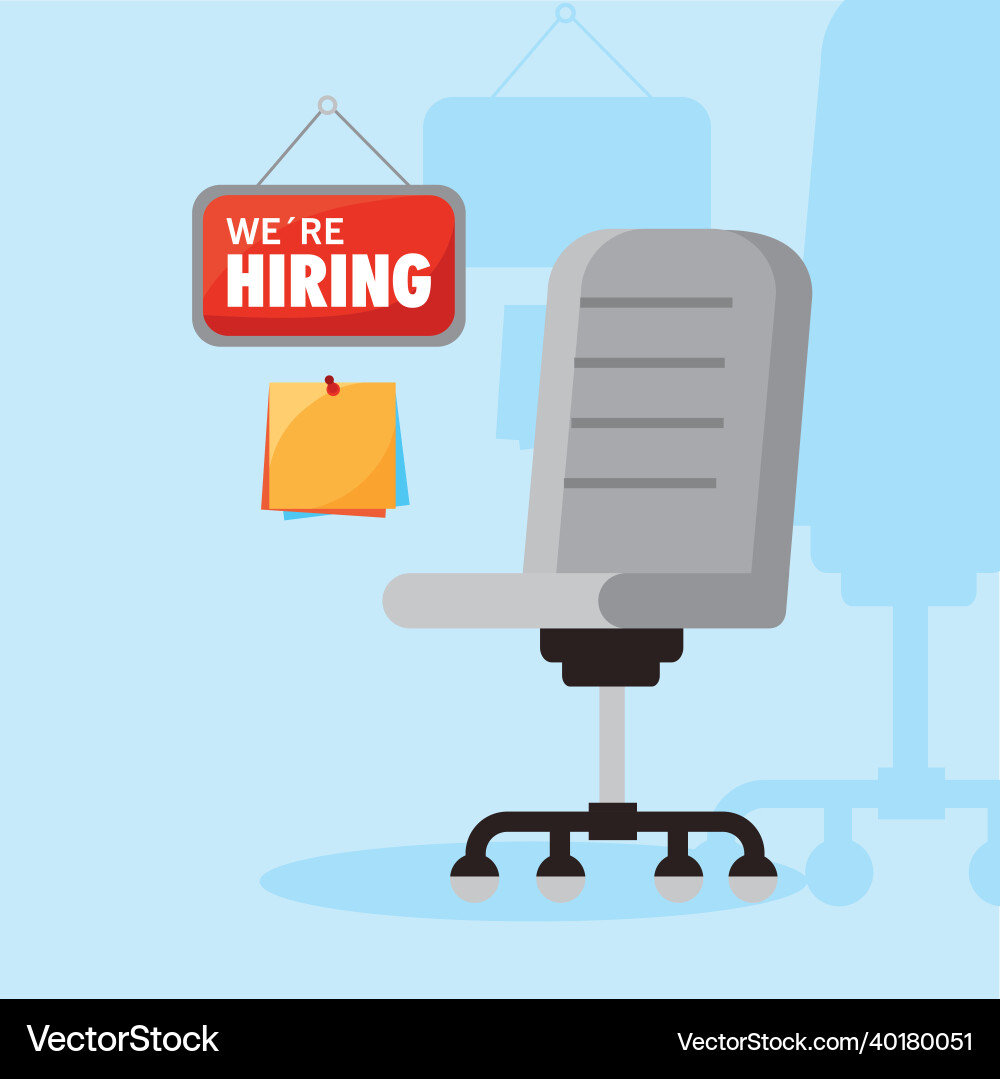 Great hiring poster Royalty Free Vector Image - VectorStock