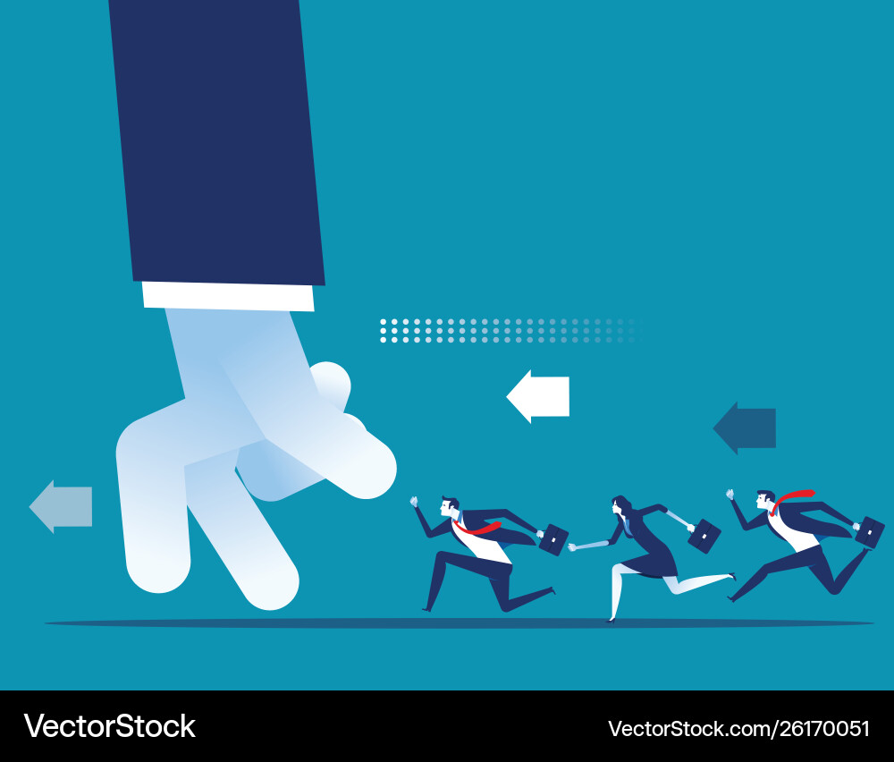 Leader corporate cocept business Royalty Free Vector Image