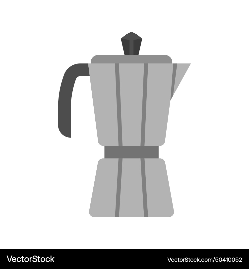 Geyser coffee maker icon moka pot Royalty Free Vector Image