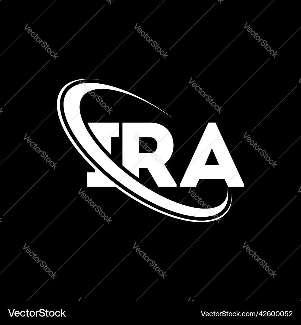 Ira logo letter design Royalty Free Vector Image