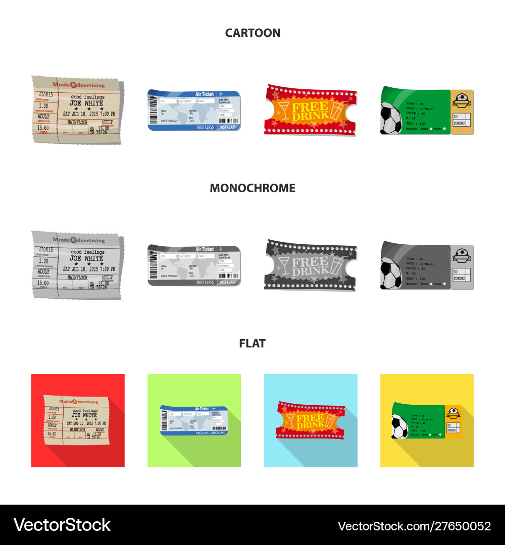 Isolated object ticket and admission icon Vector Image