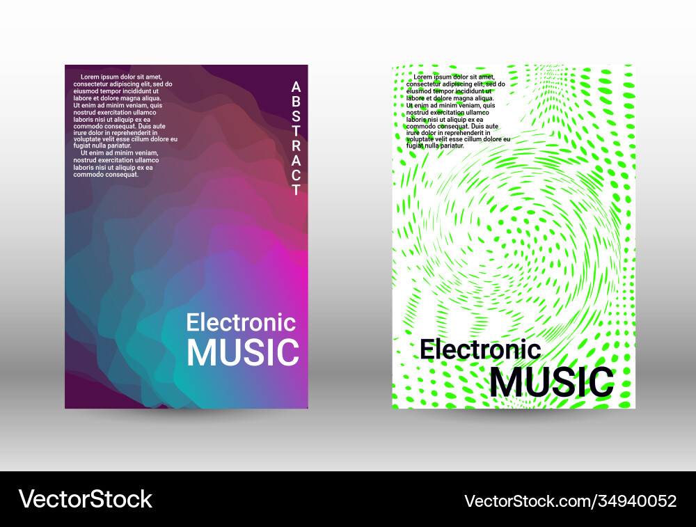 Modern musical covers Royalty Free Vector Image