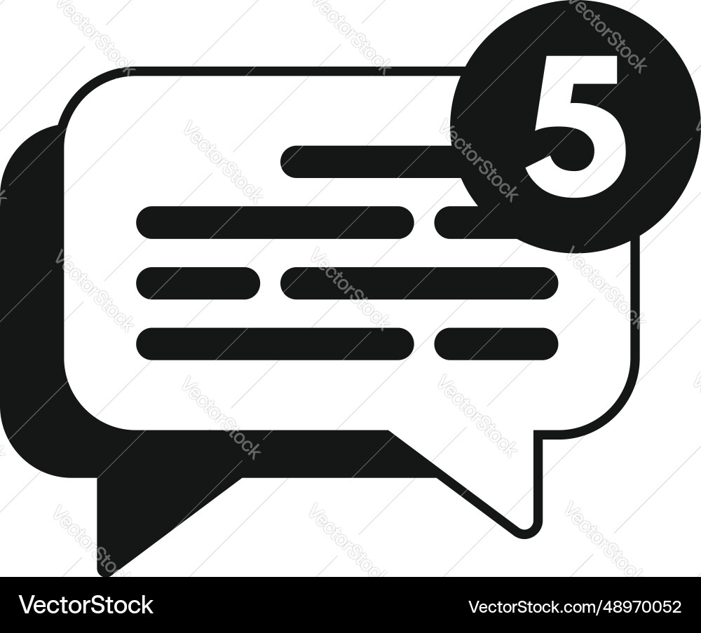 New message chat icon simple online group Vector Image
