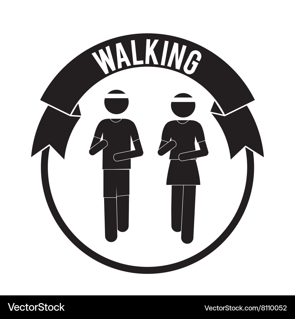 People walking design Royalty Free Vector Image