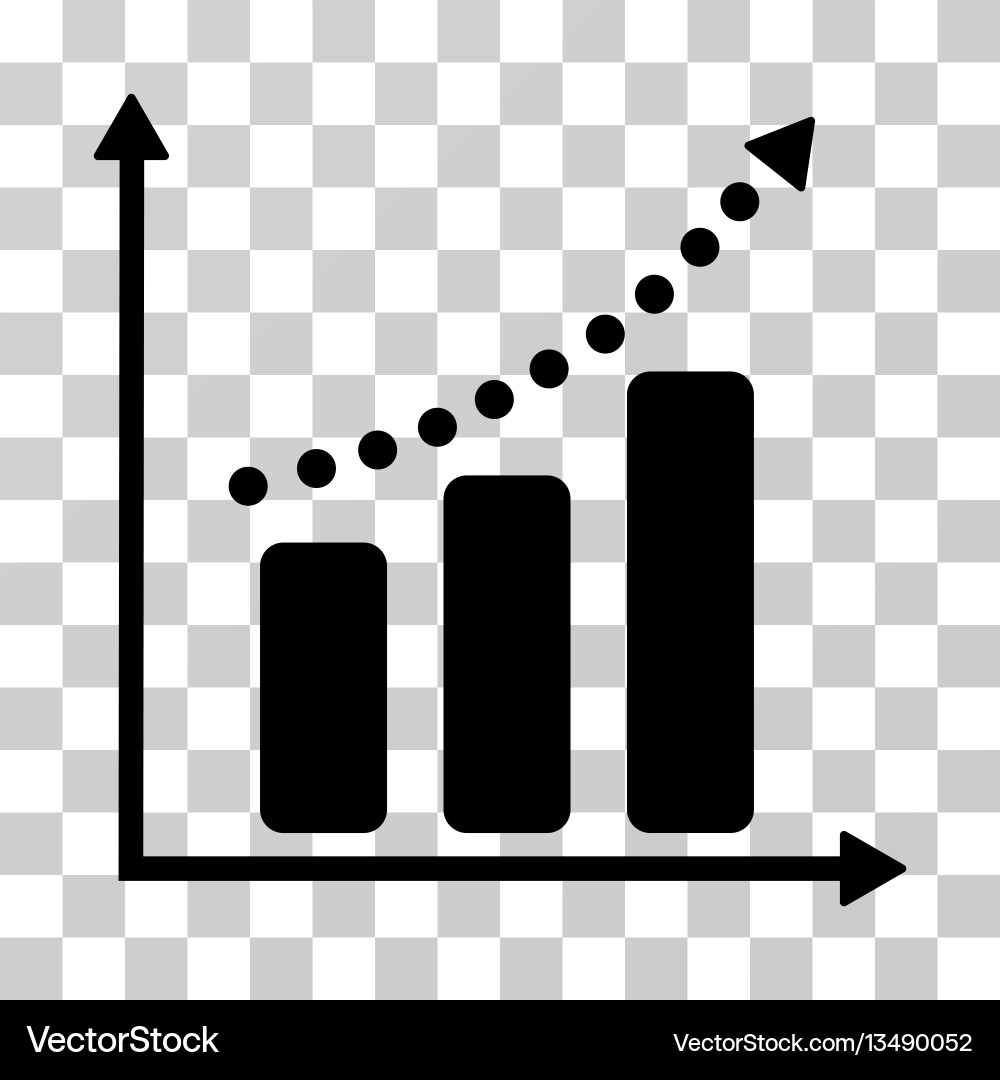 Positive trend icon Royalty Free Vector Image - VectorStock