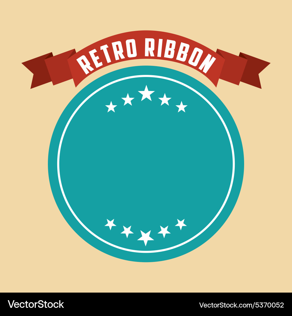 Retro ribbon Royalty Free Vector Image - VectorStock