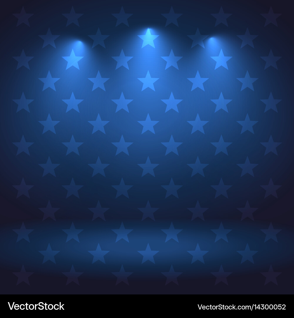 Studio Hintergrund mit Lichtern Lizenzfreies Vektorbild