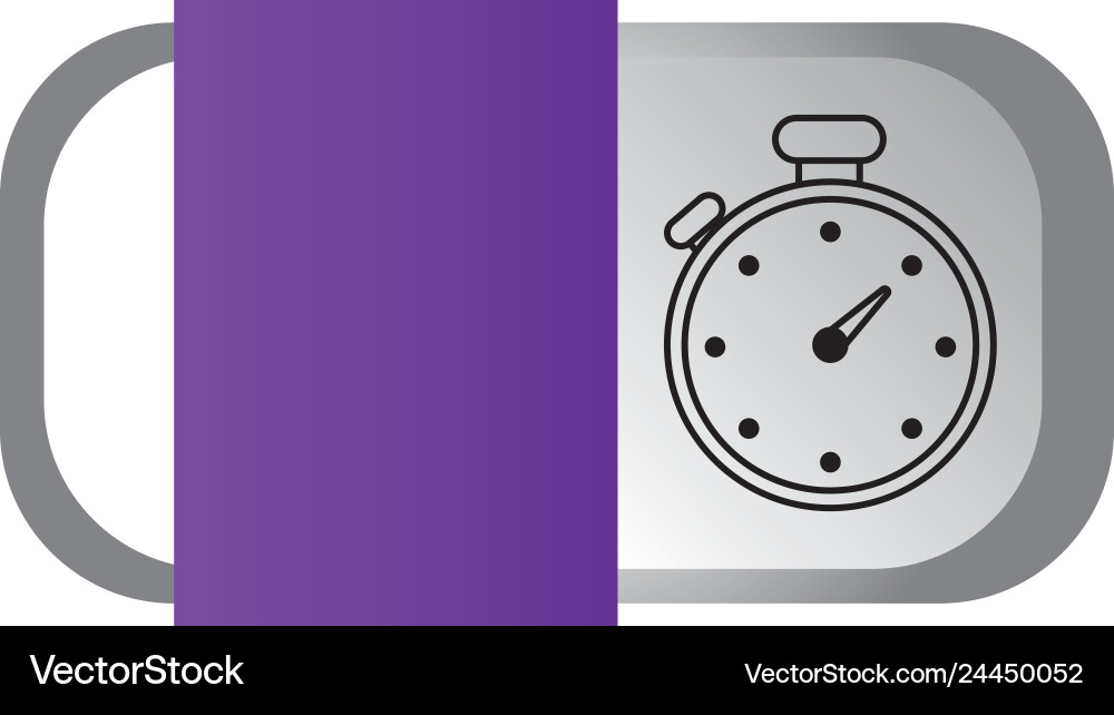Time chronometer cartoon Royalty Free Vector Image