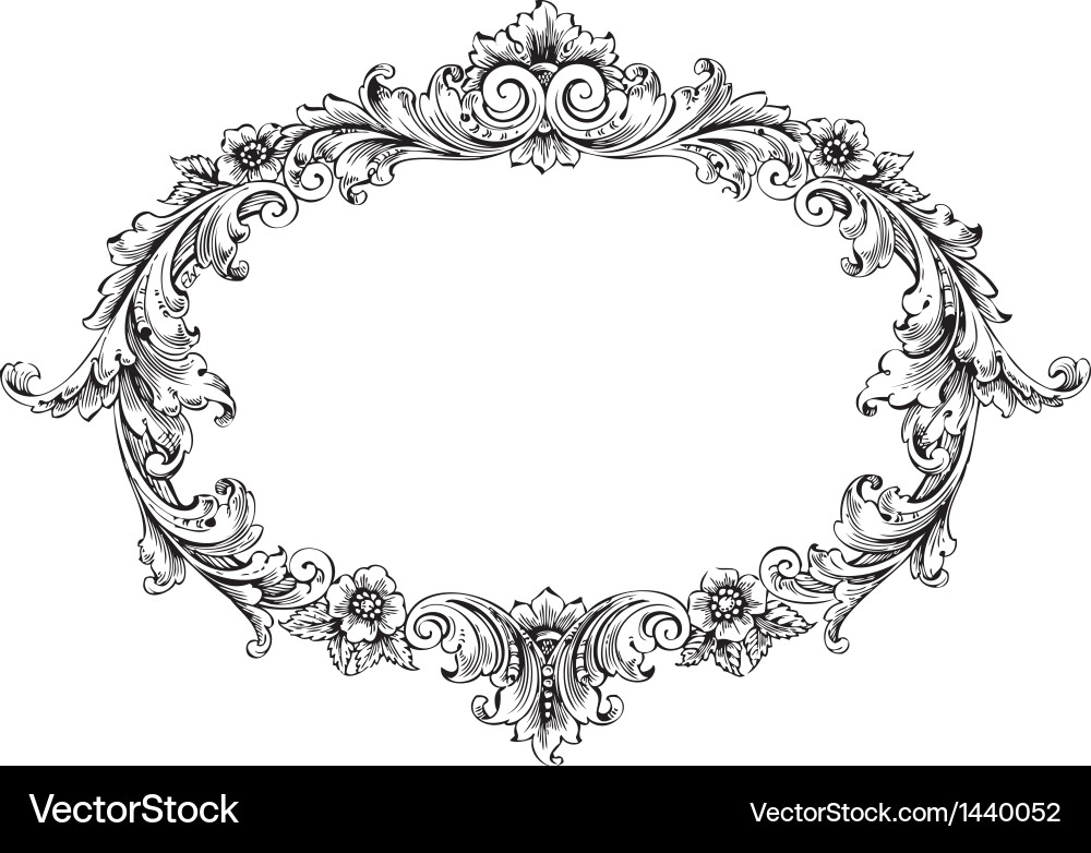 Victorian frame Royalty Free Vector Image - VectorStock