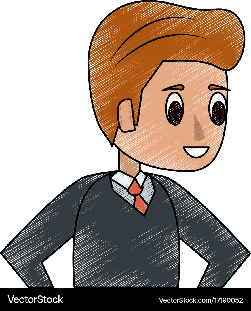 Young man cartoon Royalty Free Vector Image - VectorStock