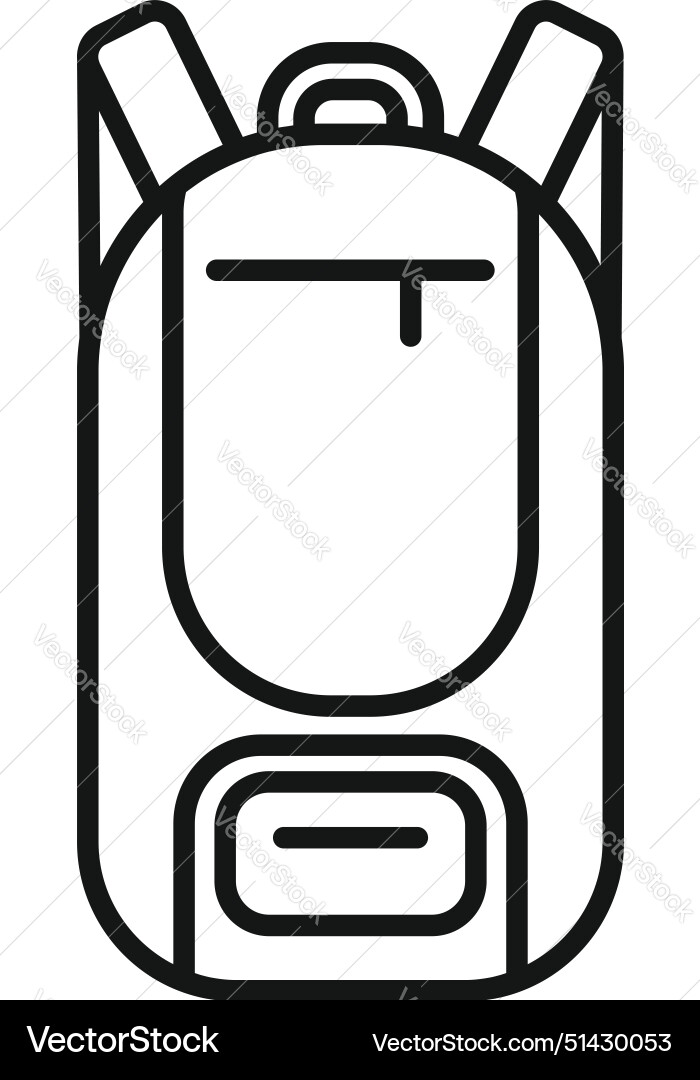 A simple backpack icon Royalty Free Vector Image