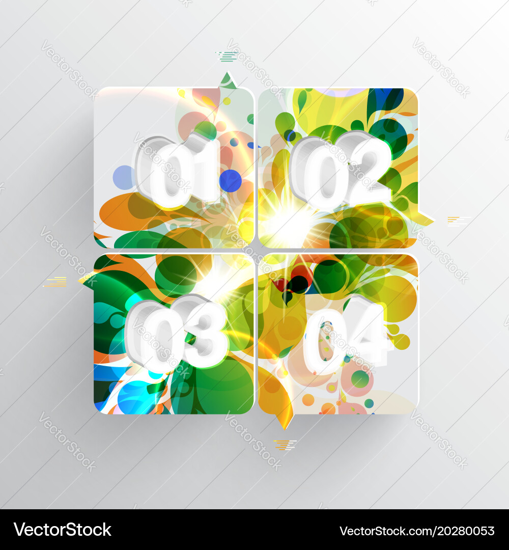 Colorful template for advertising Royalty Free Vector Image