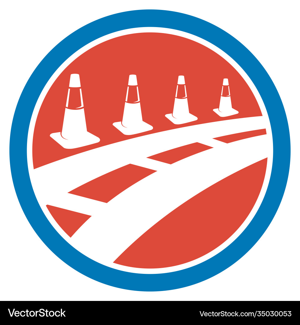 Cone Road Logo Design einfach minimalistisch modern