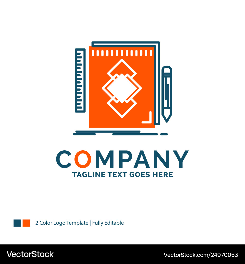 Design tool identity draw development logo Vector Image