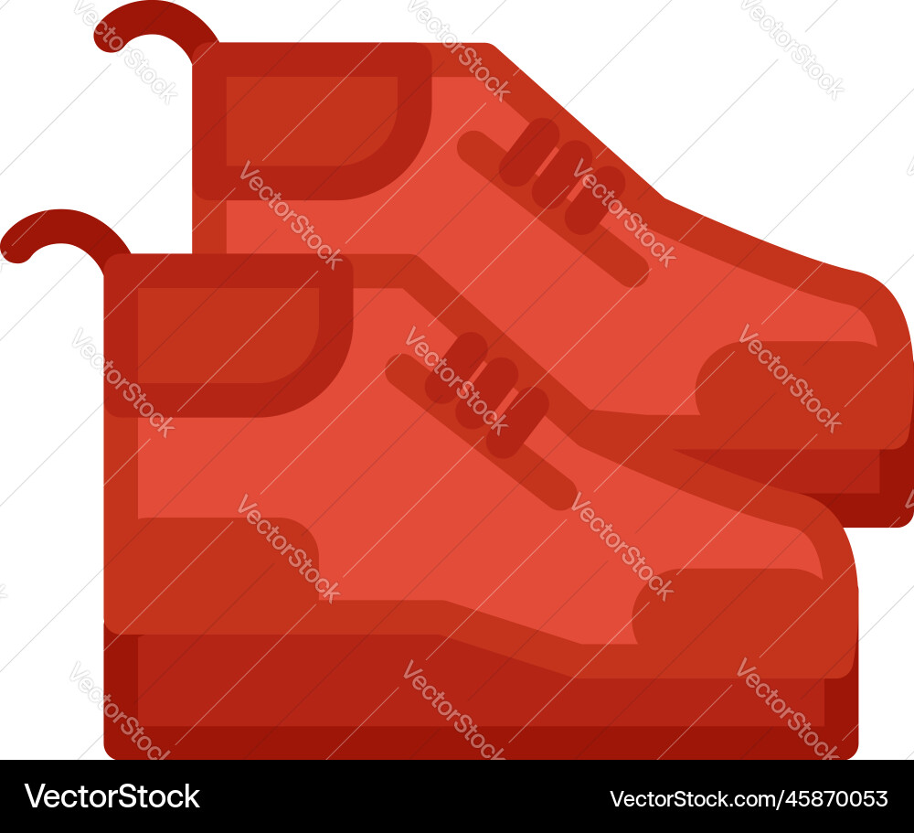 Elegant shoe with high sole for walk icon Vector Image