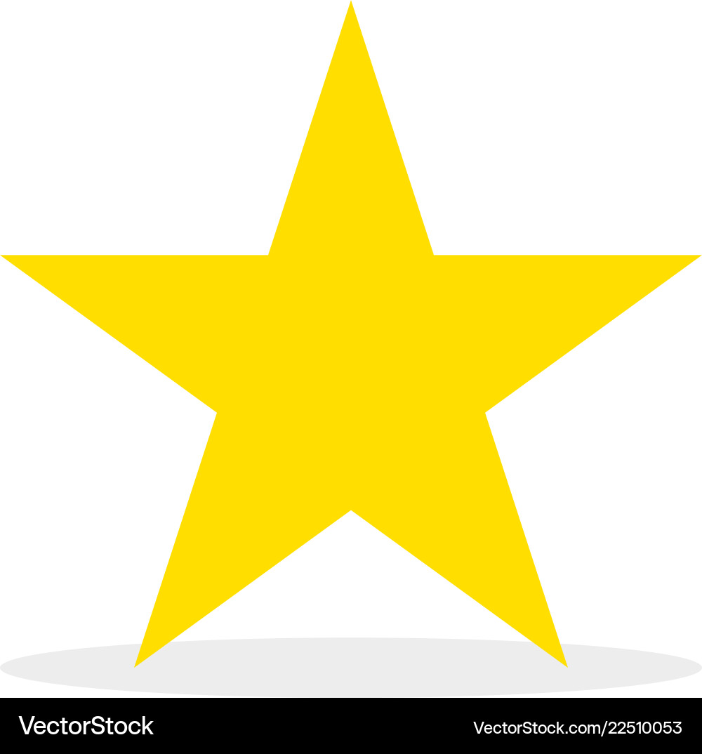 Gold Stern Symbol Lizenzfreies Vektorbild - VectorStock