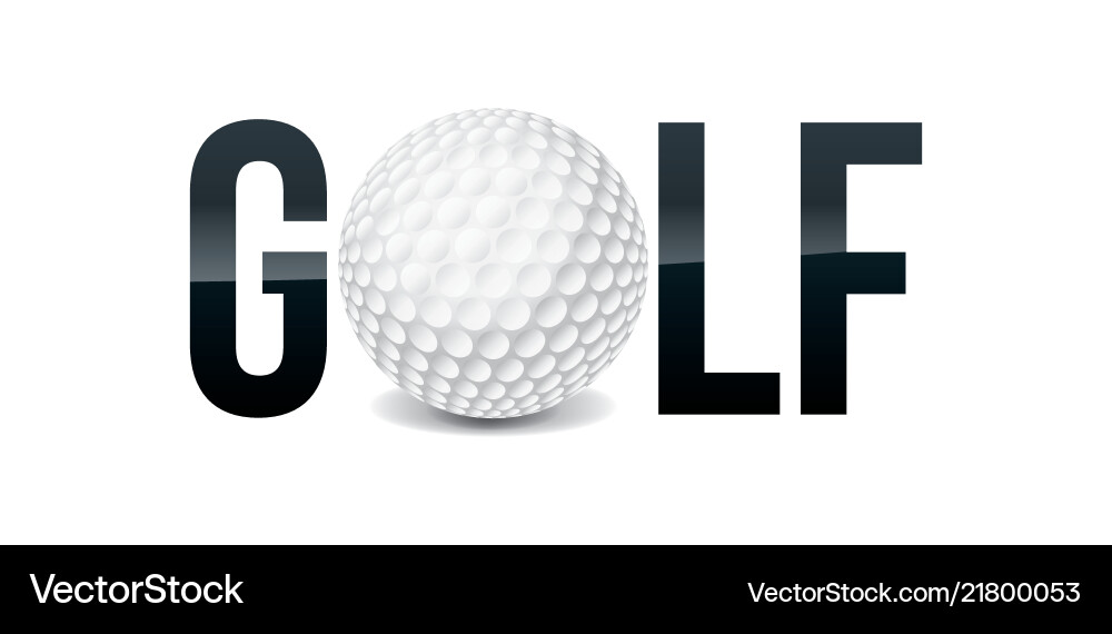 Golf Words Vector Images (over 140)