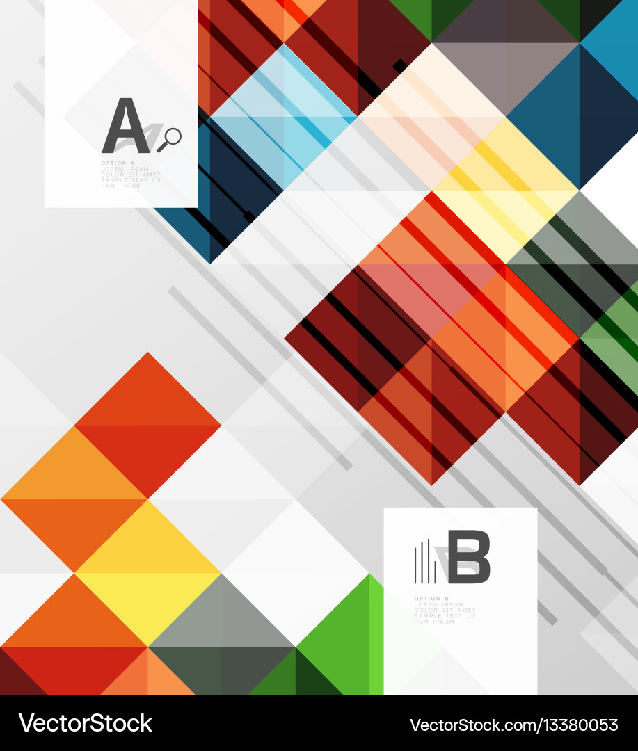 Modern geometrical square banner minimalistic Vector Image