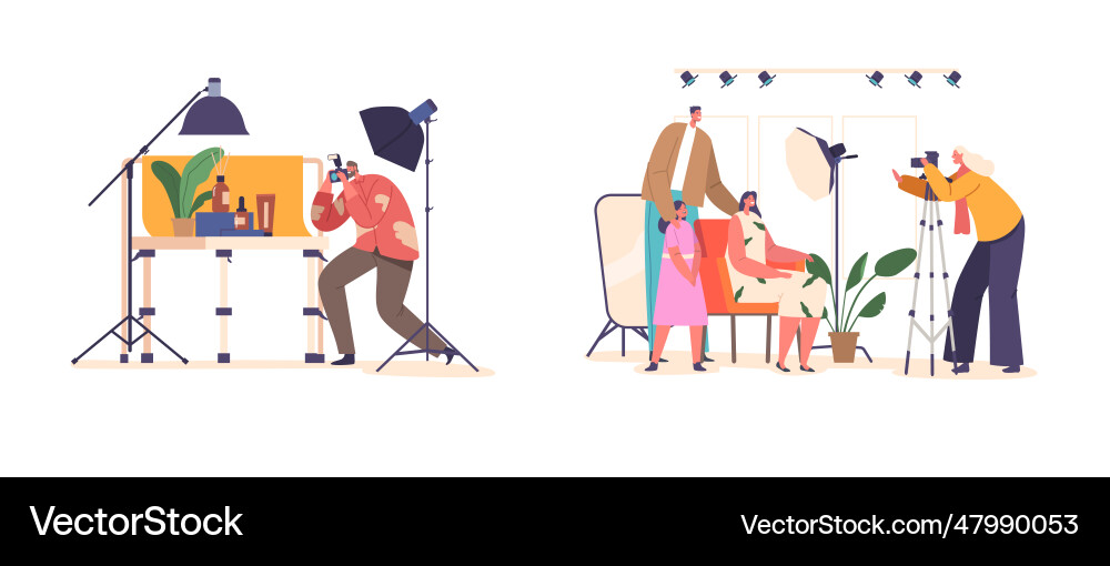 Photographer capture creative and professional Vector Image