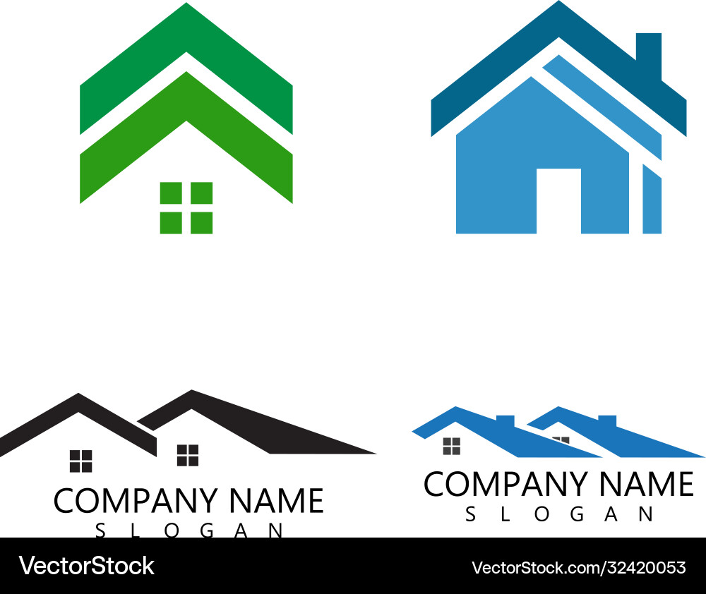 Property logo template Royalty Free Vector Image