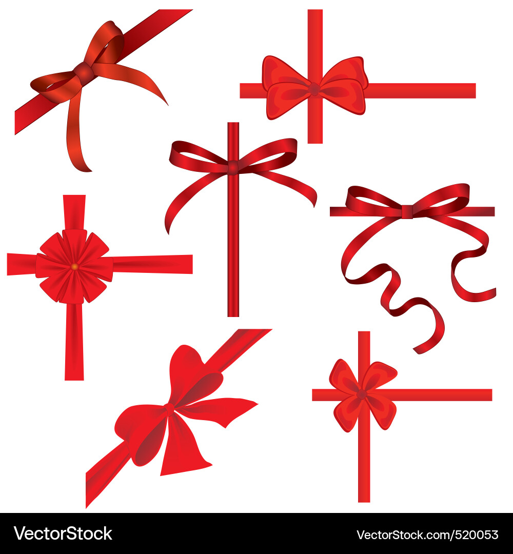 Silk ribbons Royalty Free Vector Image - VectorStock