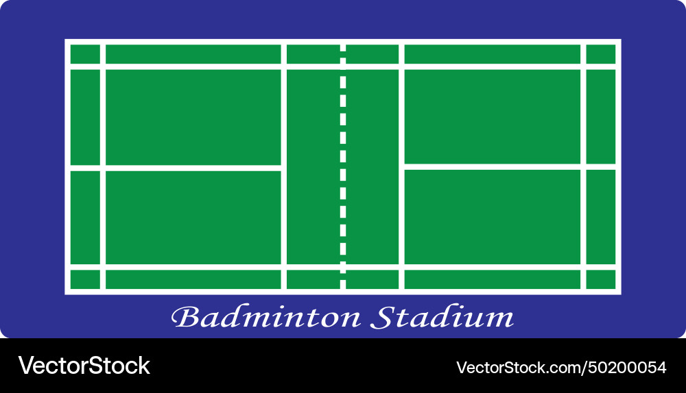 Badminton court icon Royalty Free Vector Image