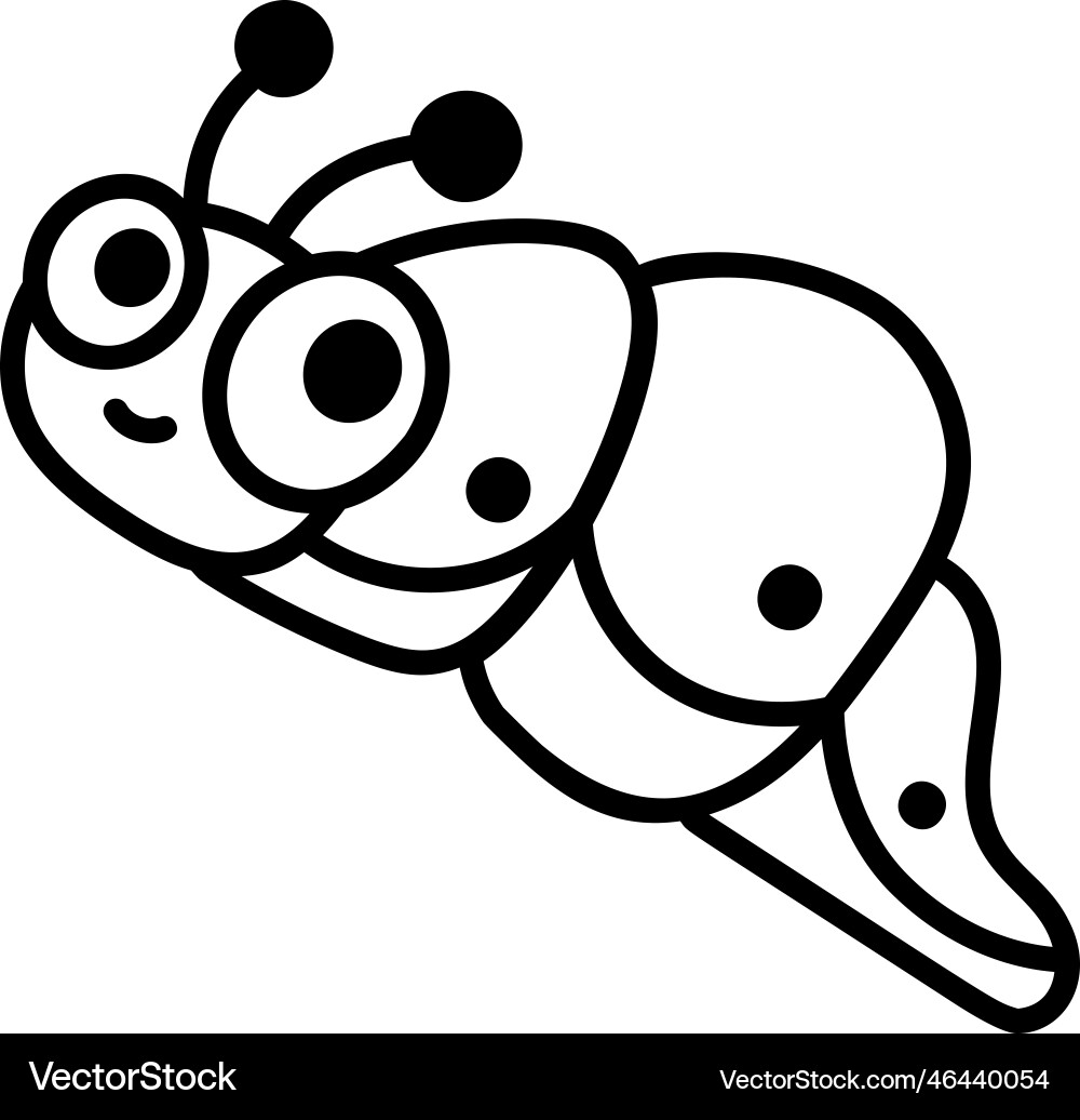 Caterpillar Royalty Free Vector Image - VectorStock