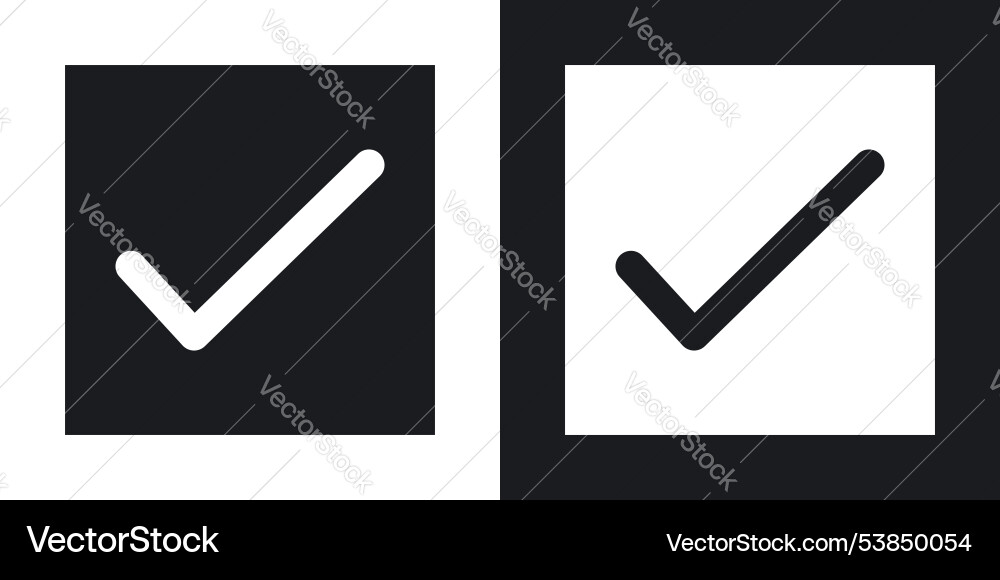 Prüfzeichen-Symbol-Set Lizenzfreies Vektorbild